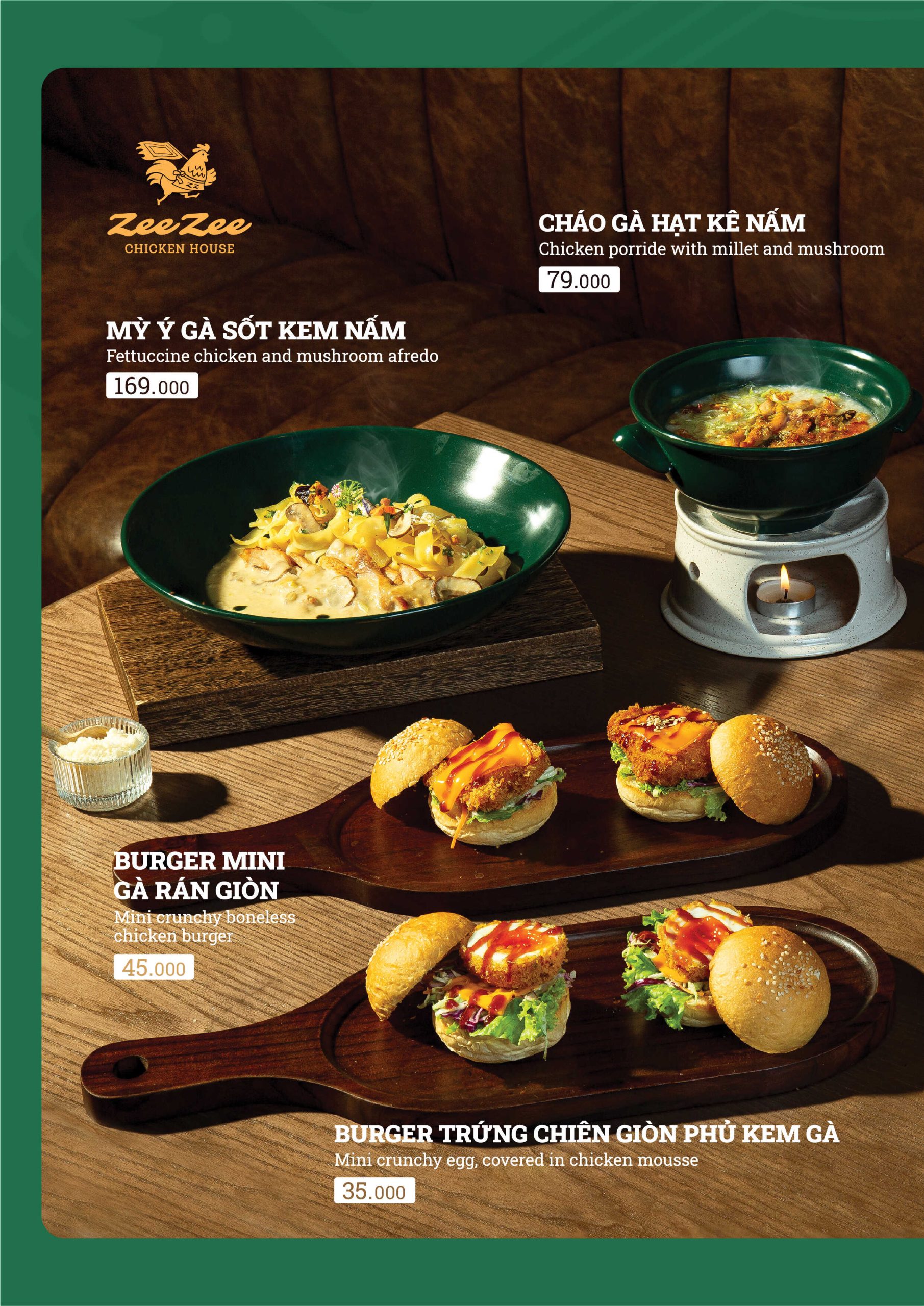 Zee Zee Chicken House - "Chạm tim" khách hàng mới bằng menu ấn tượng và ...